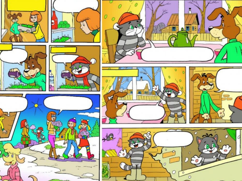 Manga comic cartoon characters, comic page drawing and illustration ...