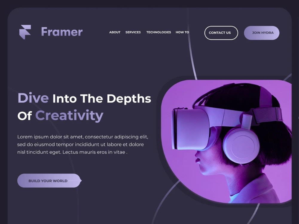 A framer website design, framer motion, 3D responsive website | Upwork