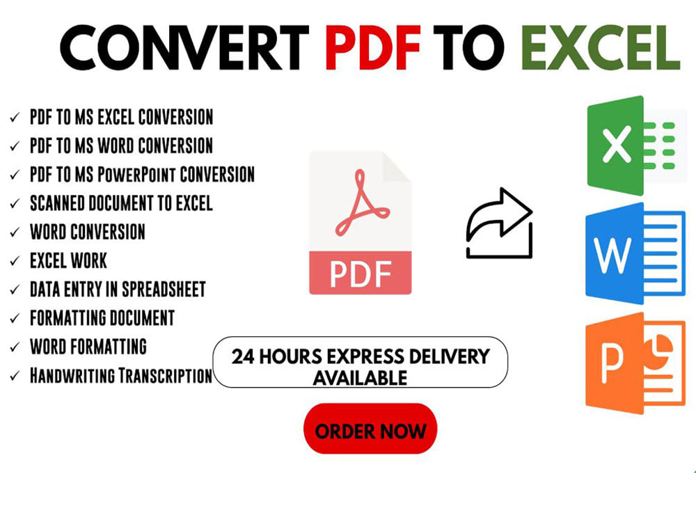 Do data entry, Data Mining, PDF to MS Excel/Word, Copy Paste work | Upwork