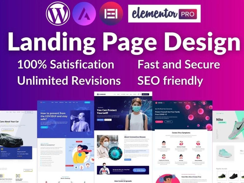 70$ WordPress Site Responsive, Clean, and Modern Designs | Upwork