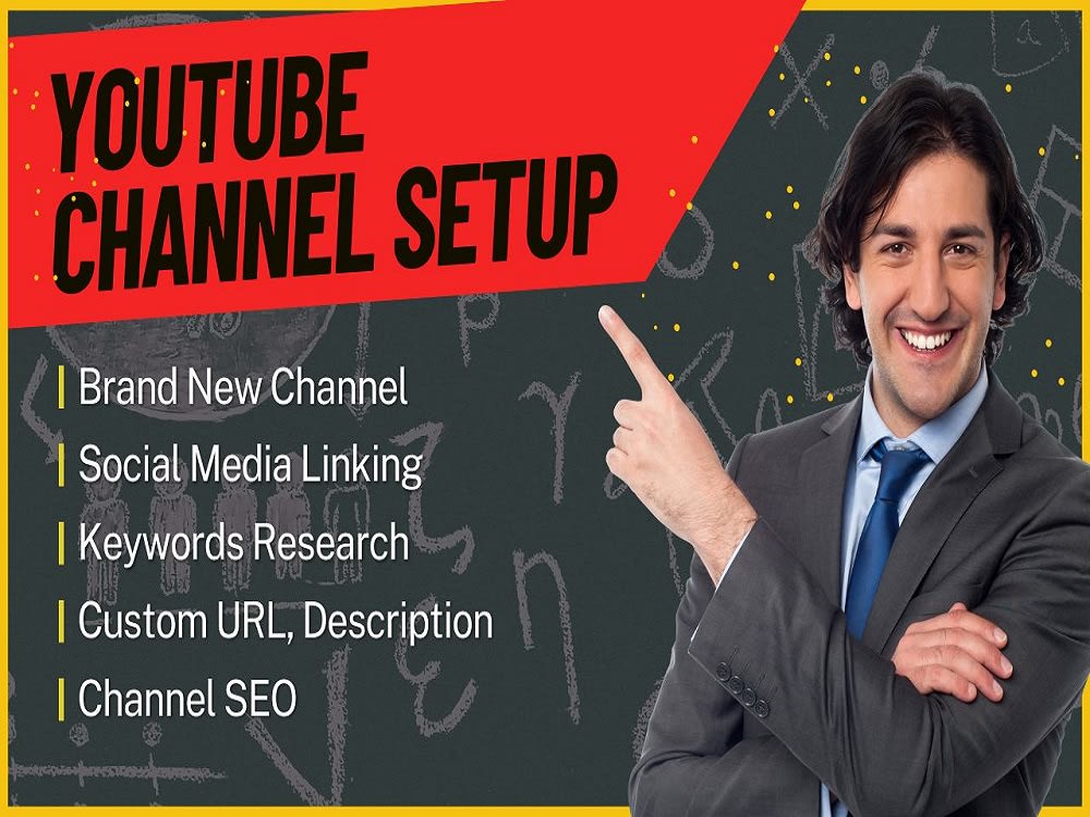 A complete youtube channel setup | Upwork