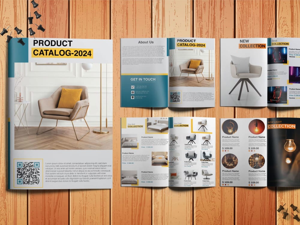 Clean catalog design,product catalog,sell sheet,magazine etc | Upwork