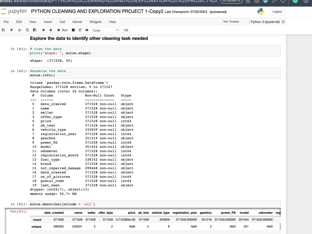 A perfectly cleaned data with Excel | Upwork