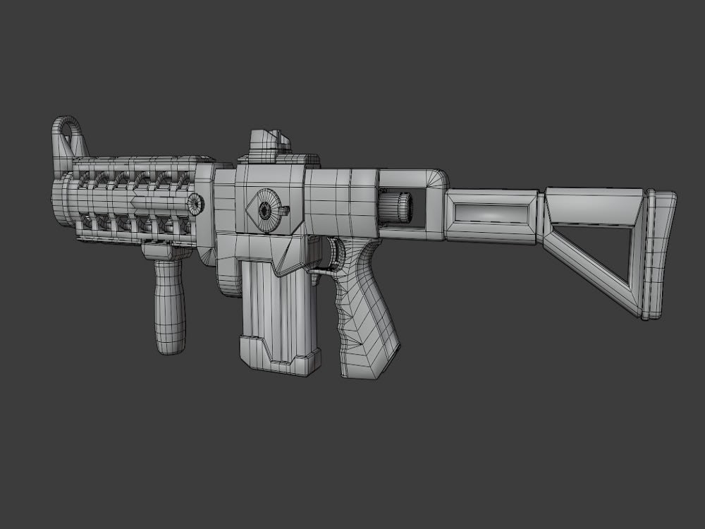A quality 3D fps animation, gun modeling with realistic weapon ...