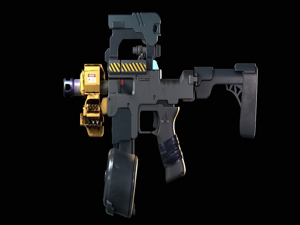 A quality 3D fps animation, gun modeling with realistic weapon ...