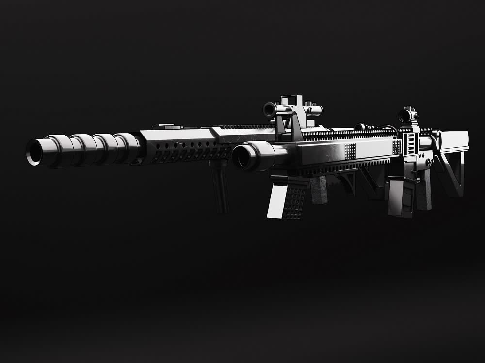 A quality 3D fps animation, gun modeling with realistic weapon ...