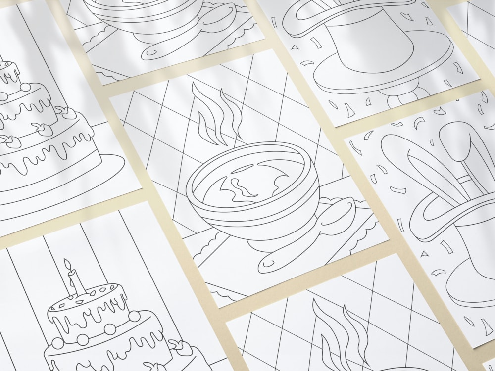 Coloring book pages for children made in Adobe Illustrator | Upwork