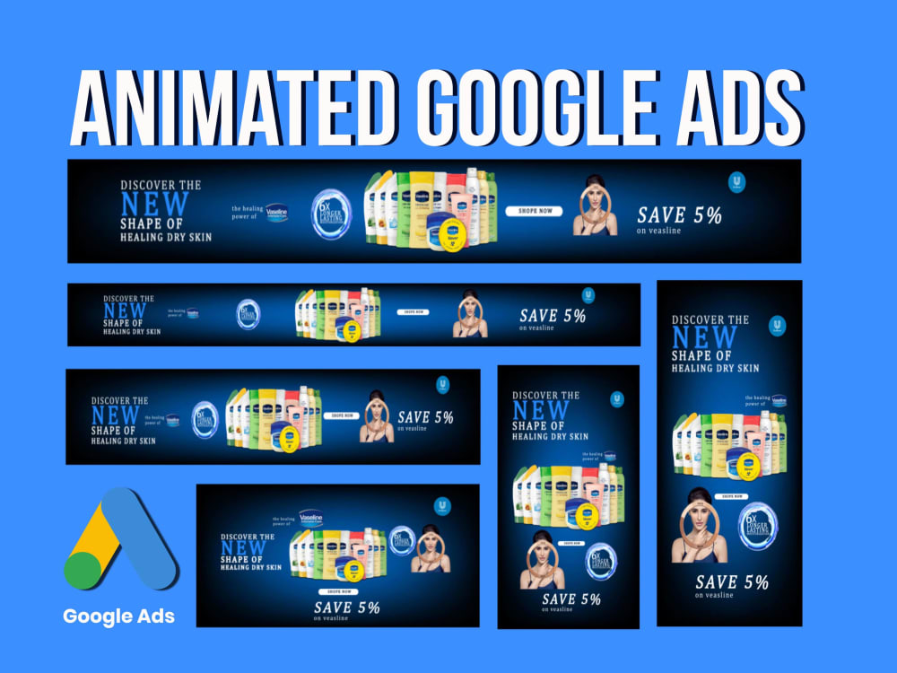 Animated GIF Banner Google Banner Ads HTML5 Animated Banner Design | Upwork