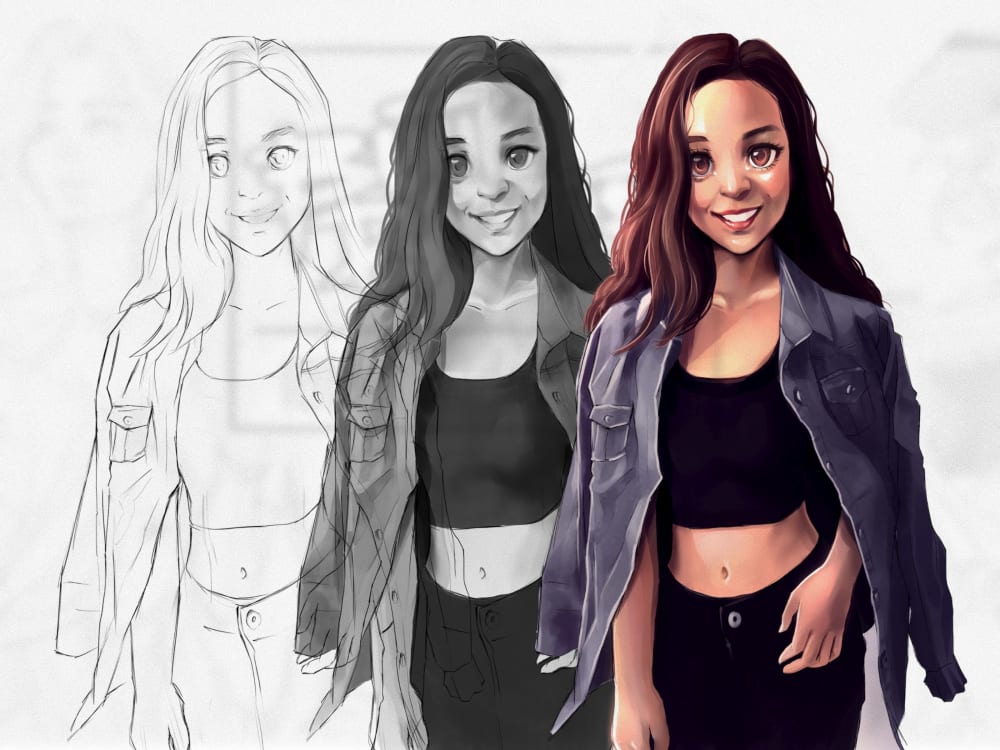 Custom anime character design | Upwork