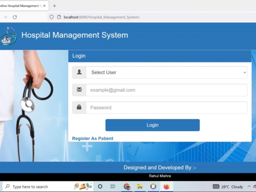Hospital Management System Using Java Web Application Upwork 3179