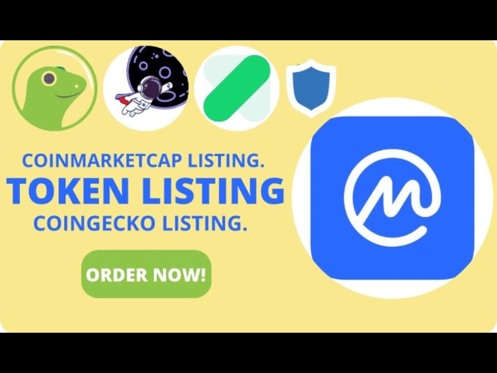 An ultra-swift token or coin listing on both Coinmarketcap and Coingecko. | Upwork