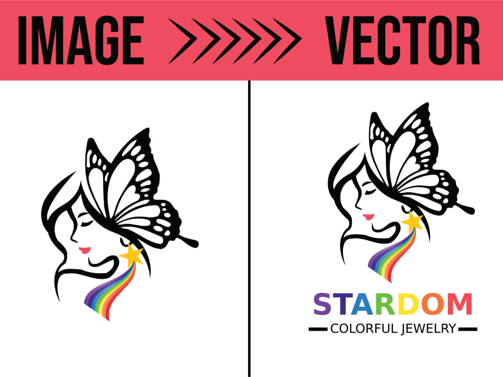 Vector tracing, trace, redraw, convert logo to vector | Upwork