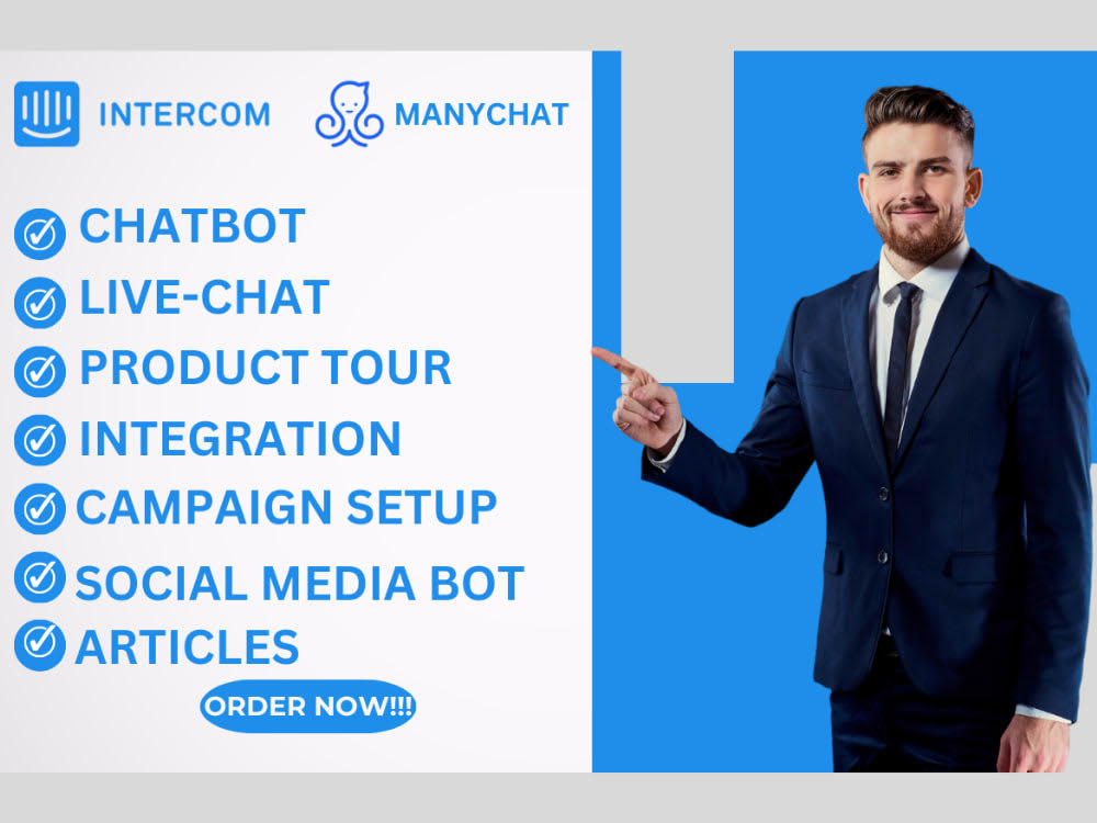 An automated and intercom chatbot setup and live chat support | Upwork