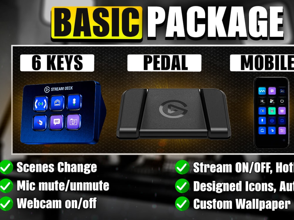 Your Elgato StreamDeck Setup of any size | Upwork