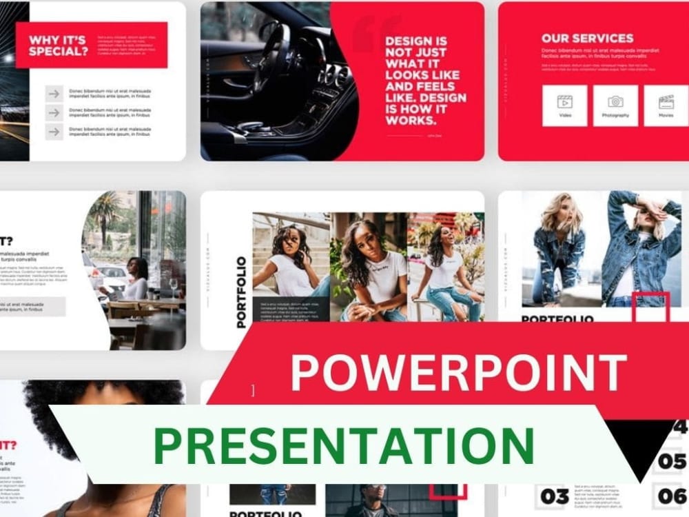 Powerpoint template design, presentation,Google Slides, keynote, pitch ...