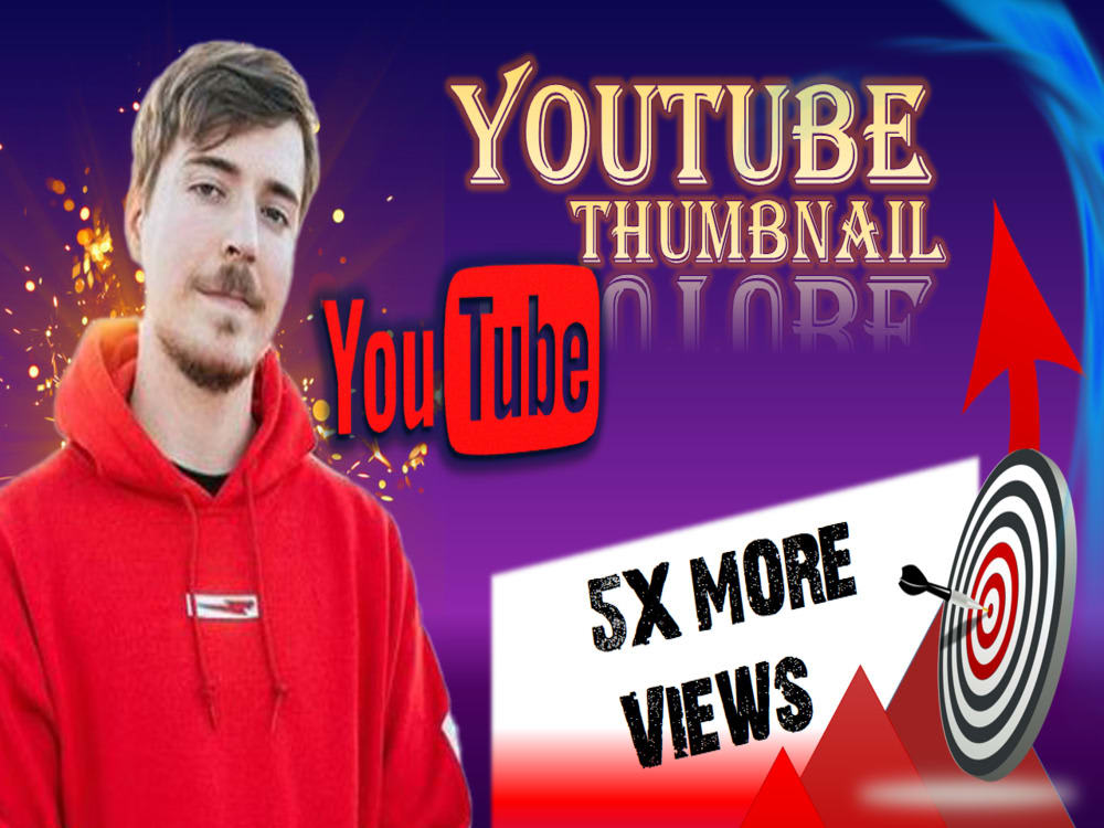 An attractive eye catchy design for youtube thumbnail | Upwork
