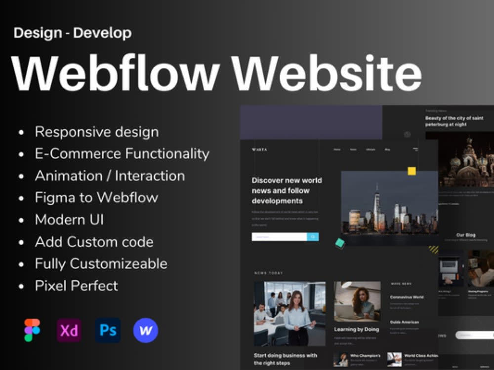 Stunning web flow websites | Upwork