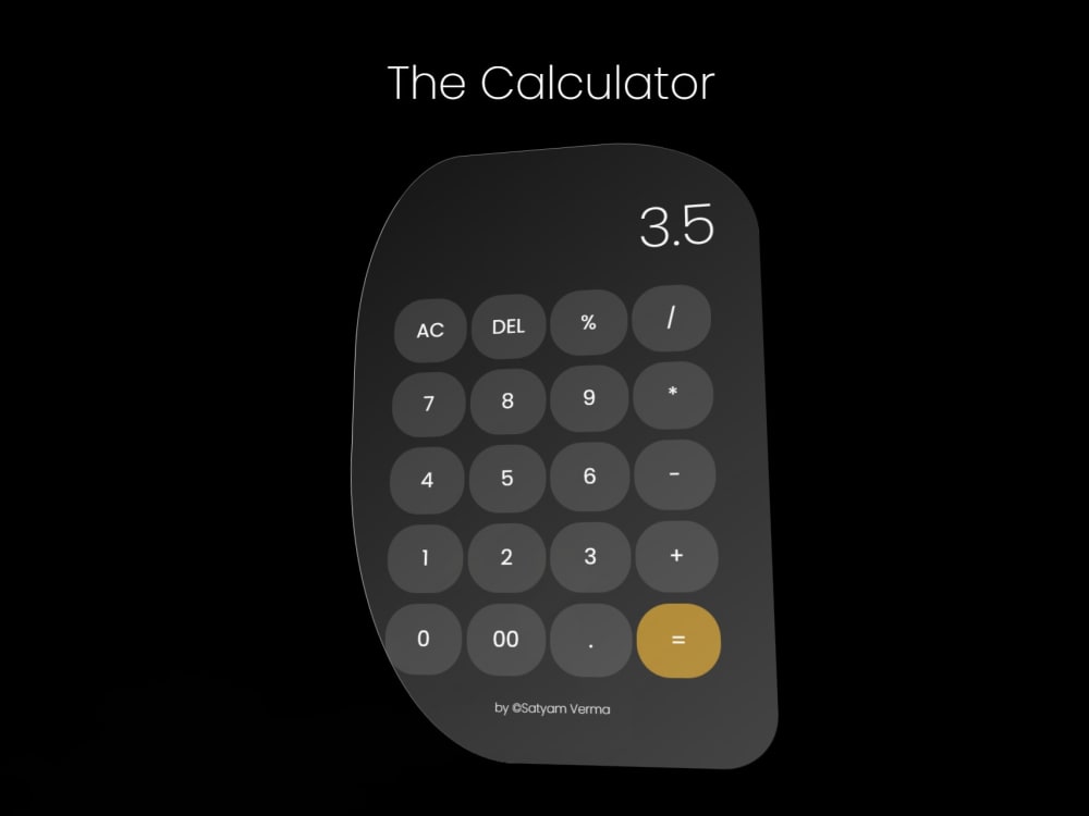 An UI calculator which is built with next-gen UI | Upwork An UI calculator which is built with next-gen UI | Upwork