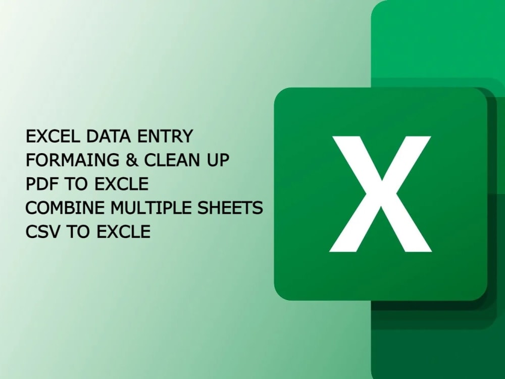 Excel data entry, cleaning, formatting service and CSV to XLSX | Upwork