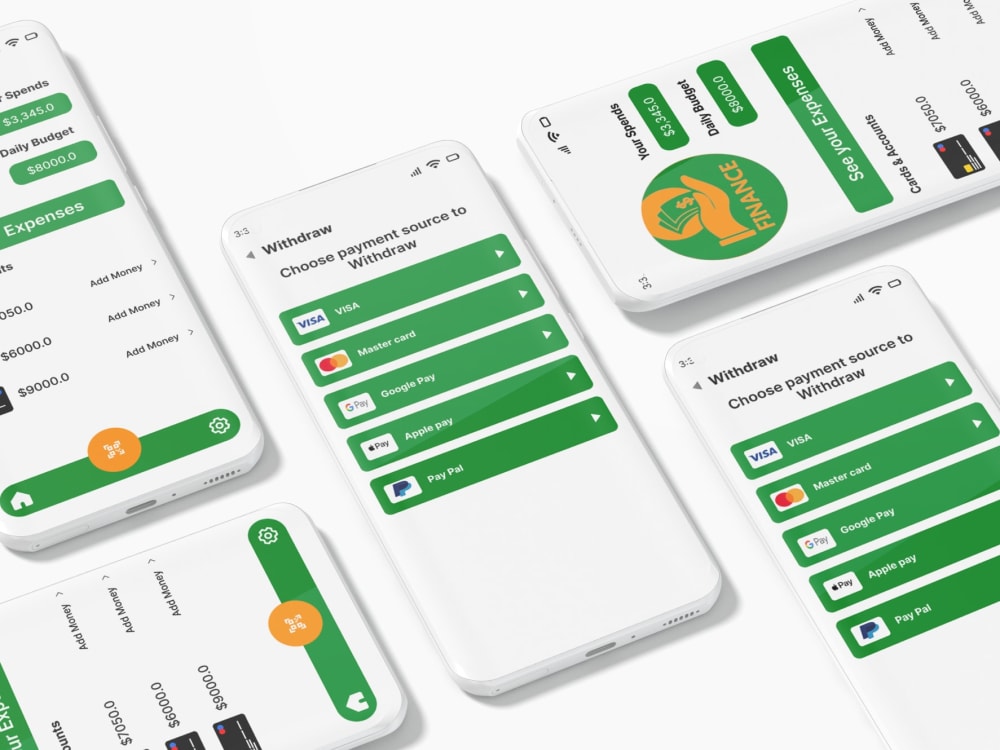 A creative, attractive, minimalist app UI UX design | Upwork