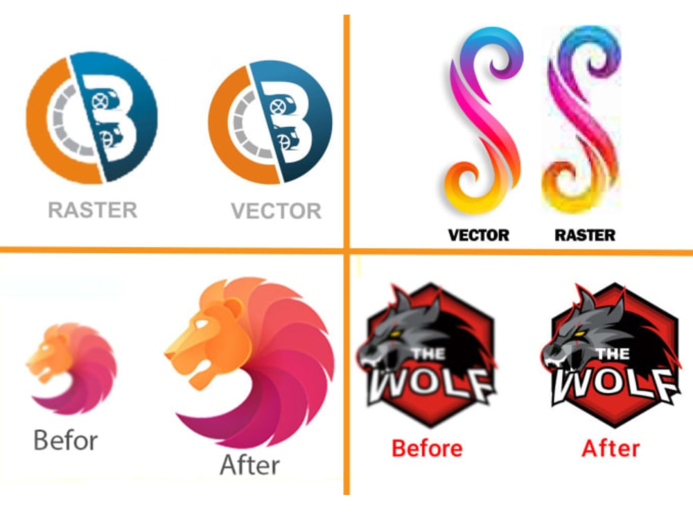 Vector tracing logo, vectorize image,convert to vector in 2h | Upwork