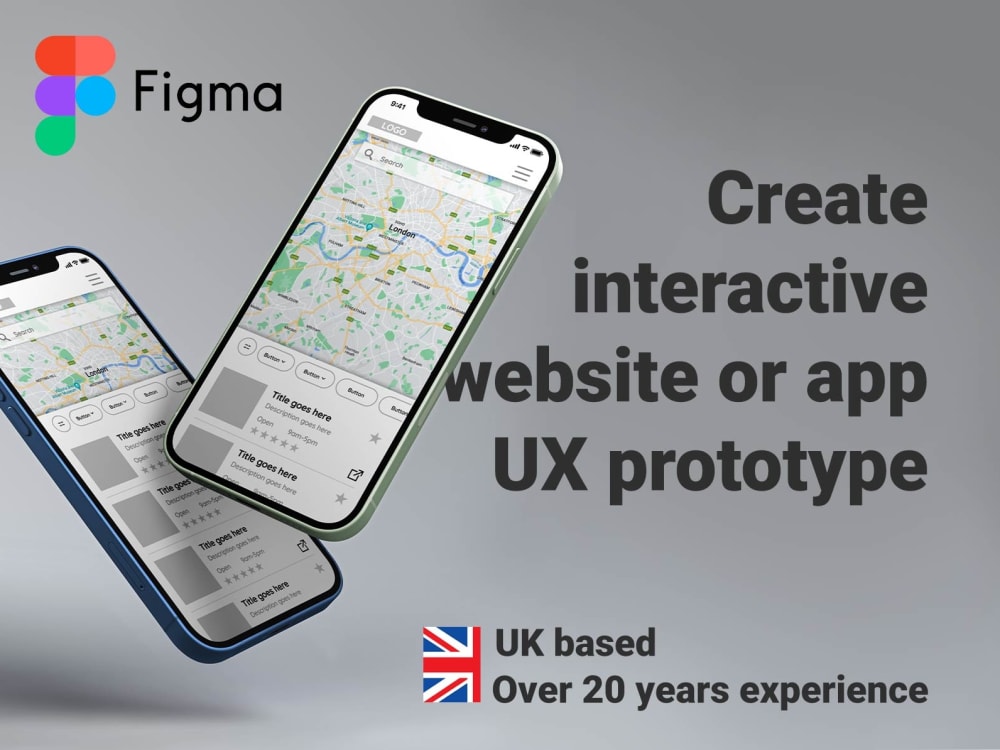 An interactive website or app UX prototype in Figma | Upwork