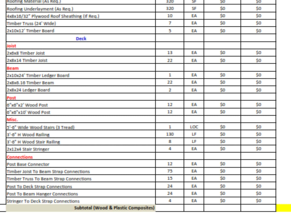 Timber Deck Design Package: 2D Drawings, 3D Visualization & Materials ...