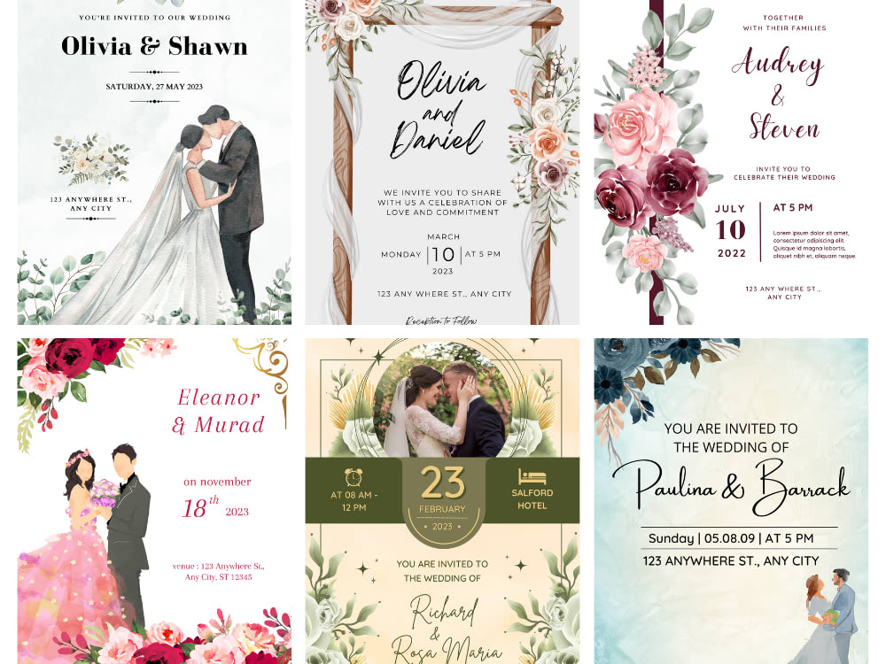 Premium Invitation Card for Birthday, Wedding, Baby, Parties And ...