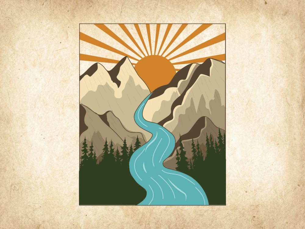 Hand-drawn retro vintage illustration for your t-shirt | Upwork