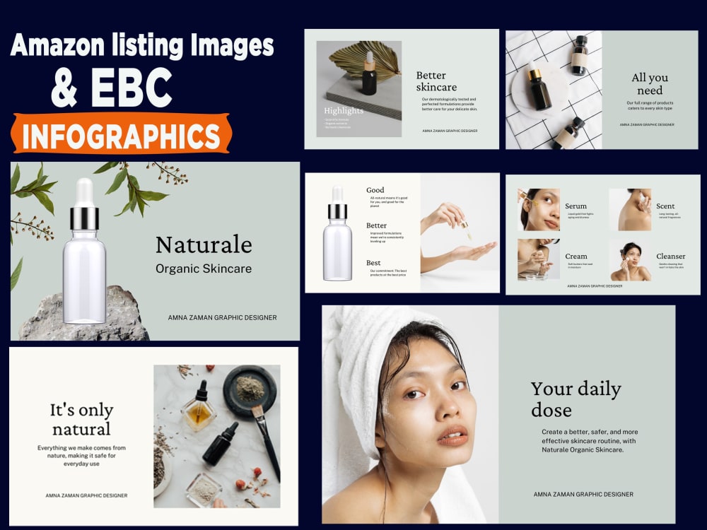 A HIGH QUALITY AMAZON PRODUCT LISTING IMAGES INFOGRAPHICS & EBC DESIGN | Upwork