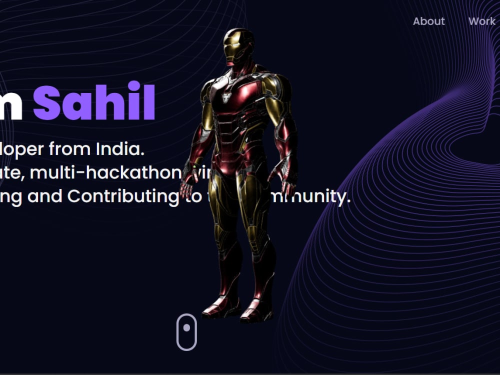 A fantastic 3D developer react frontend website | Upwork