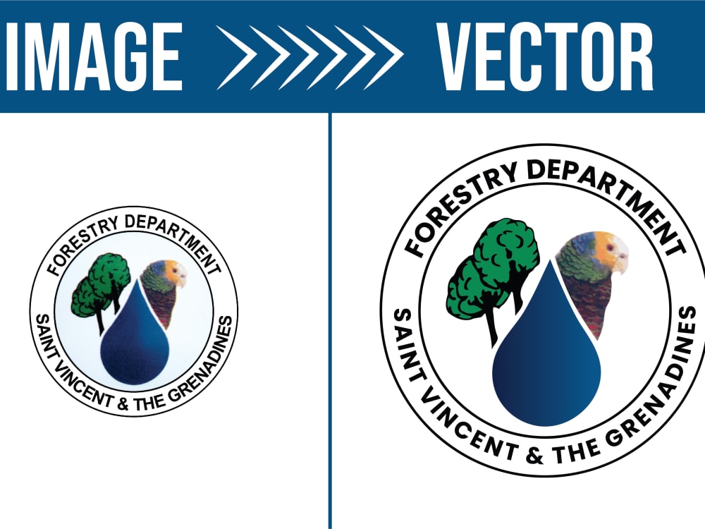 Redraw, recreate, convert logo to vector tracing | Upwork