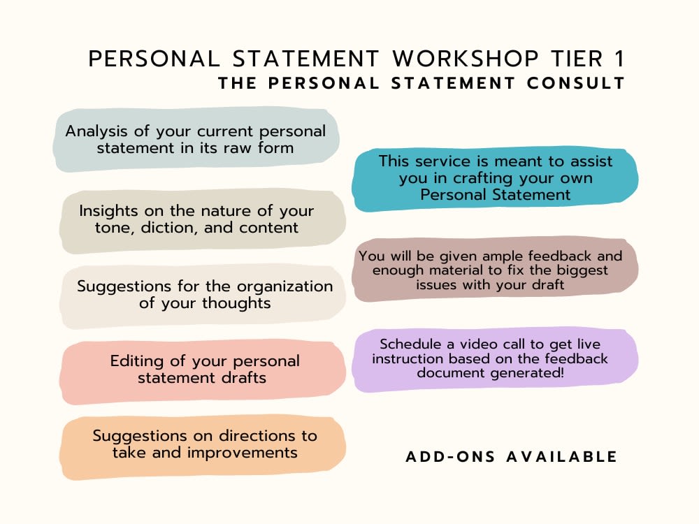 A personal statement that paints a portrait with words. | Upwork