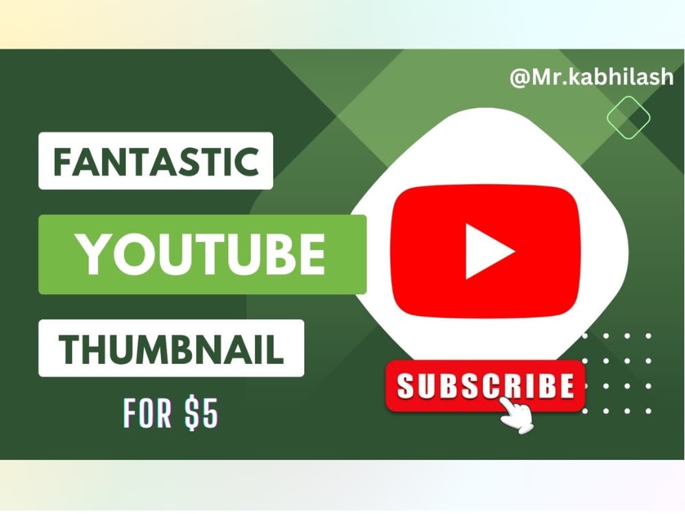 Fantastic youtube thumbnails for your channel | Upwork