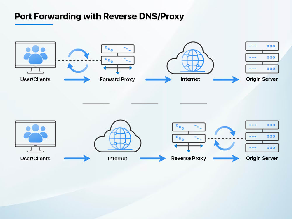 A Robust Port Forwarding Solution with Reverse DNS/Proxy | Upwork