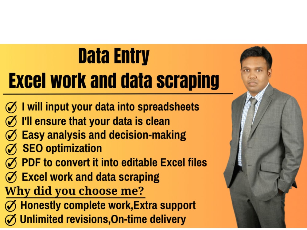 A data entry, data mining, web research, Lead Generation & Excel | Upwork