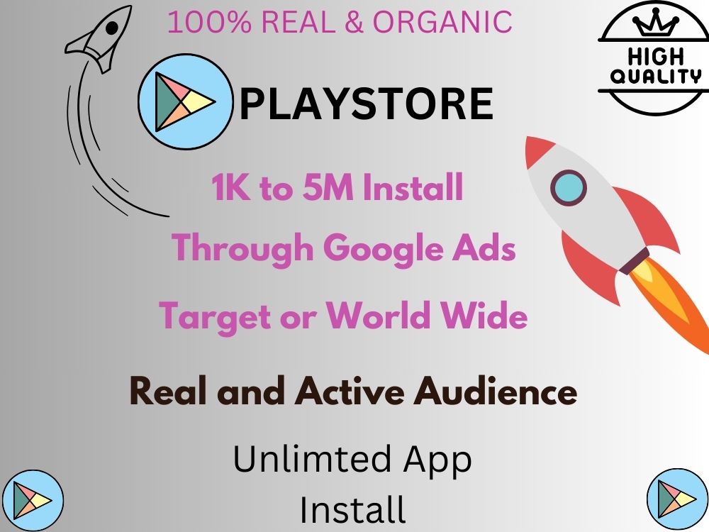 Play Store App Install for Android App, Games promotion through Google ...