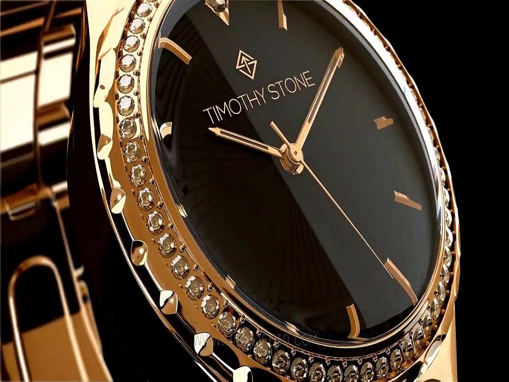 A quality 3D wristwatch animation, watch modeling with jewelry design ...
