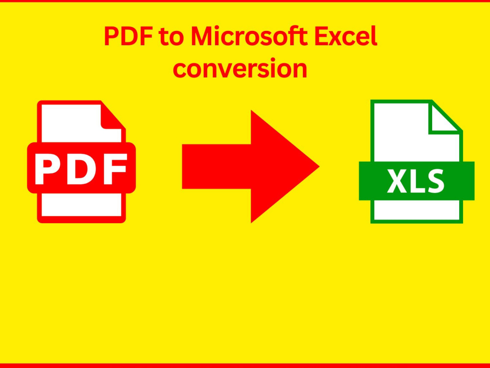 PDF to Microsoft Excel conversion Data Entry | Upwork