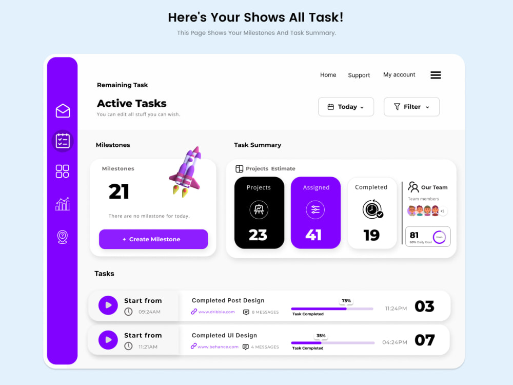 UI/UX | Dashboard UI Design | Web App | CRM & Admin Panel UI | Figma ...