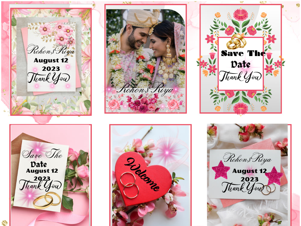 A beautiful and professional invitation card, postcard, greeting card ...