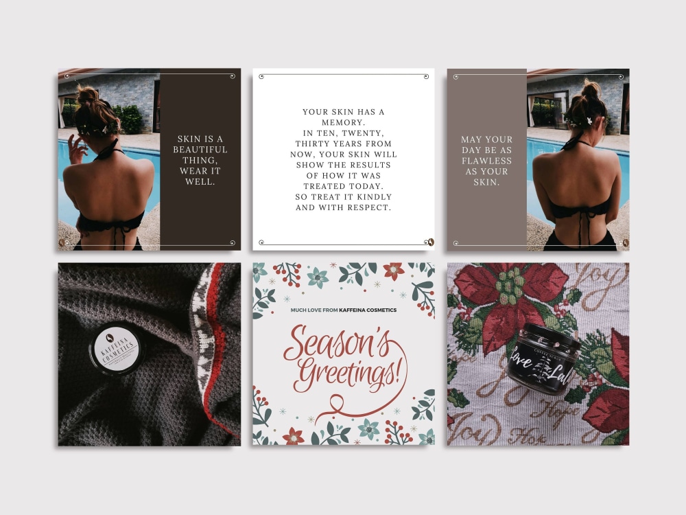 Aesthetic social media post designs | Upwork