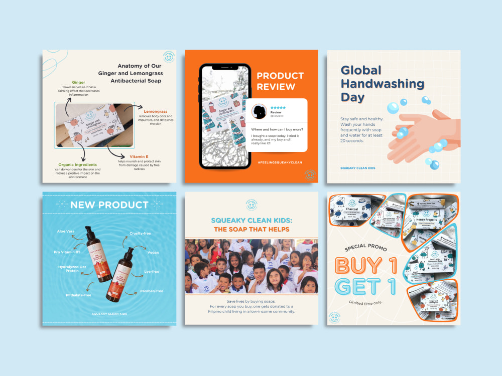 Aesthetic social media post designs | Upwork