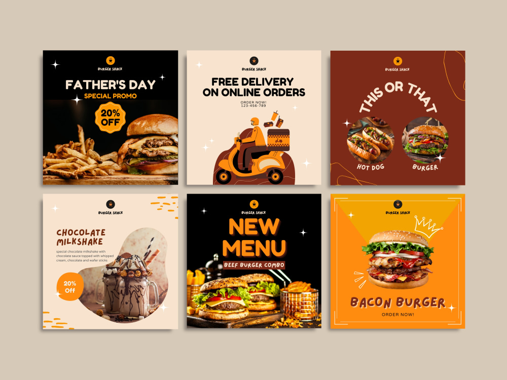 Aesthetic social media post designs | Upwork