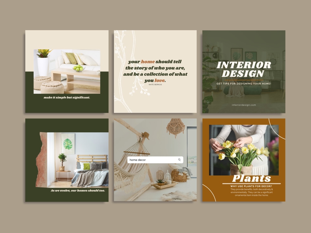 Aesthetic social media post designs | Upwork