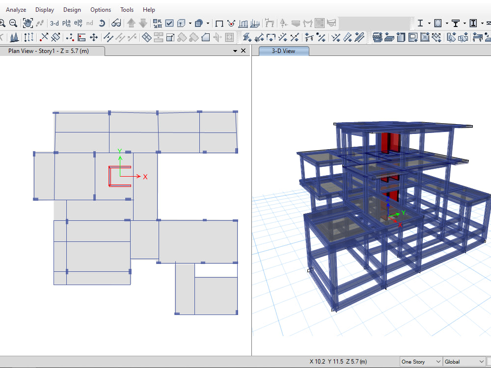 Modeling structural analysis for building in the modern program | Upwork