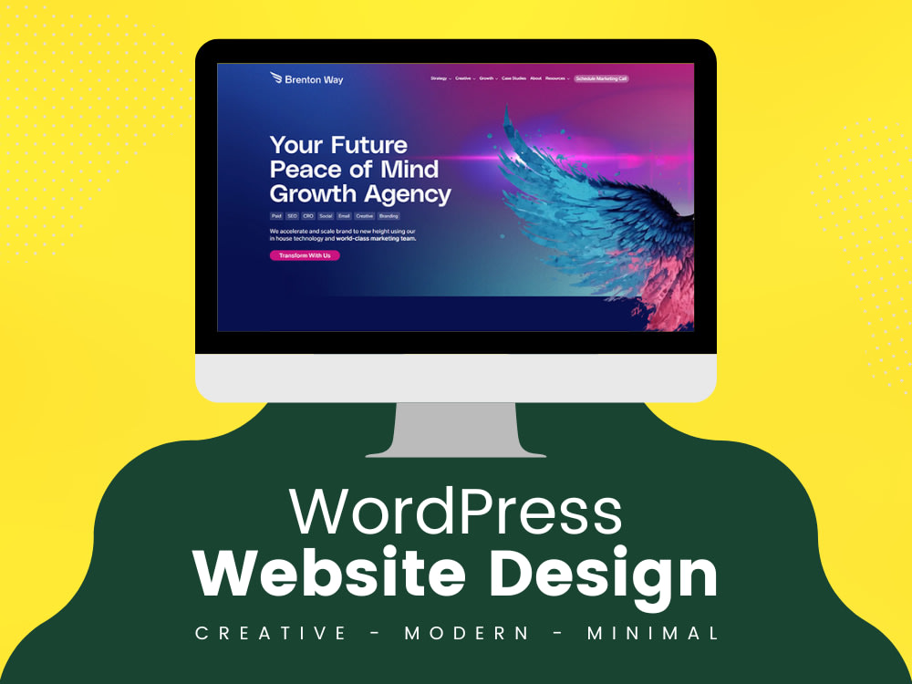 A Custom Modern Responsive WordPress Website Design | Upwork