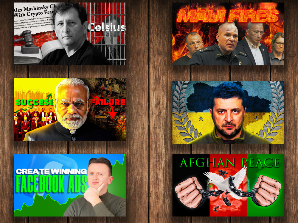 Attractive youtube thumbnail to increase your CTR | Upwork