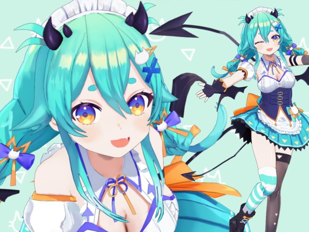 Custom live2d vtuber model, vtuber design, vtuber rigging for streams ...