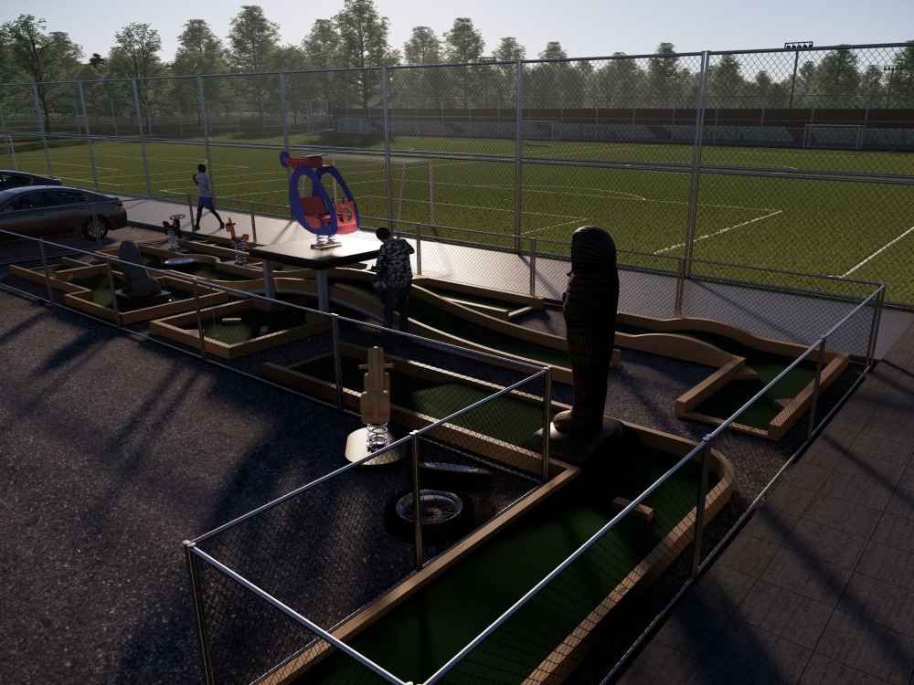 3d design your golf course, mini golf, get putting green, landscape ...